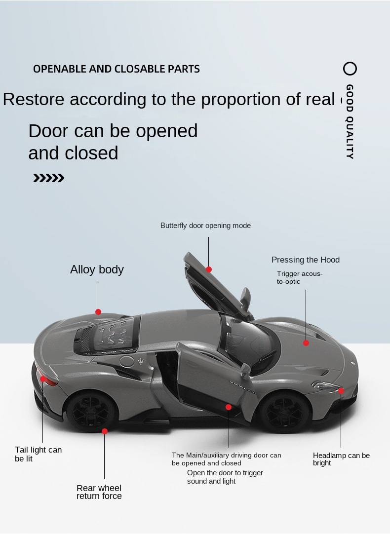 [Boxed] Caipo Simulation 1:32 Officially Authorized Maserati MC20 Sound ...