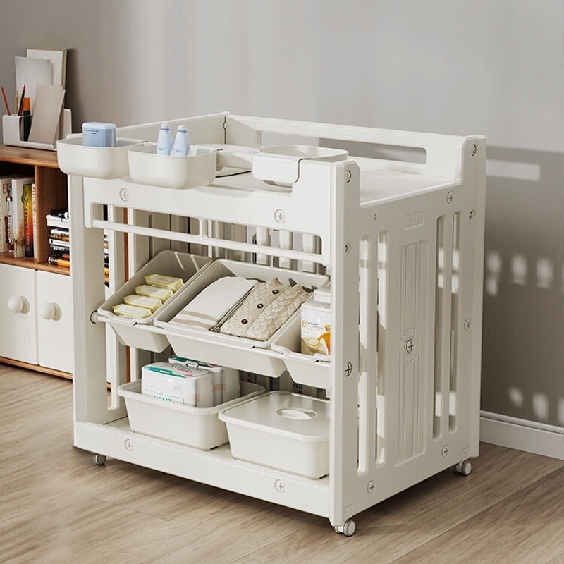 Diaper Changing Table Storage Rack Storage Box Baby Changing Table ...