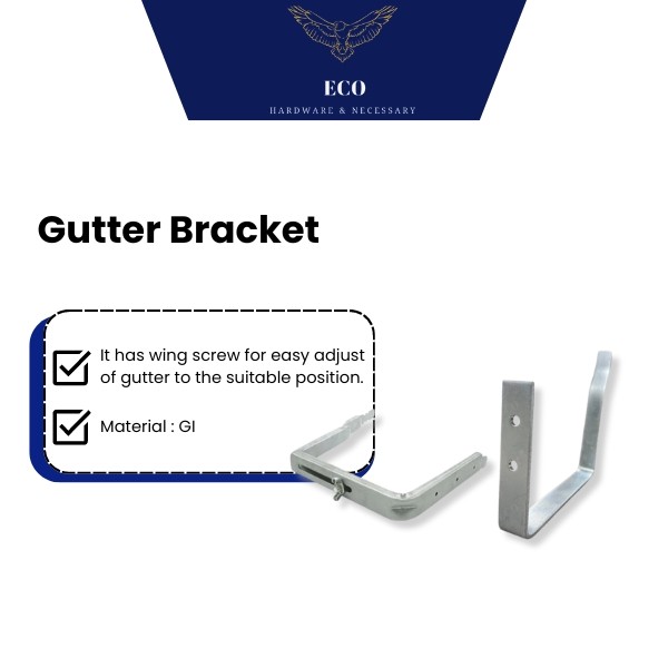Fixed/Adjustable Gutter Rainwater Bracket Adjustable Bracket Breket ...