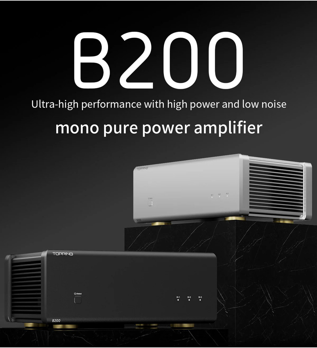 [🎶SG] TOPPING B200 Ultra-high Performance Mono Power Amplifier | Shopee ...