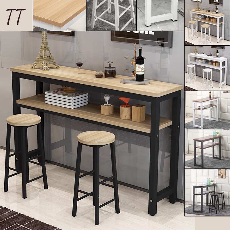 TT Bar Table Simple Bar Table Against The Wall Double Deck Table Simple ...