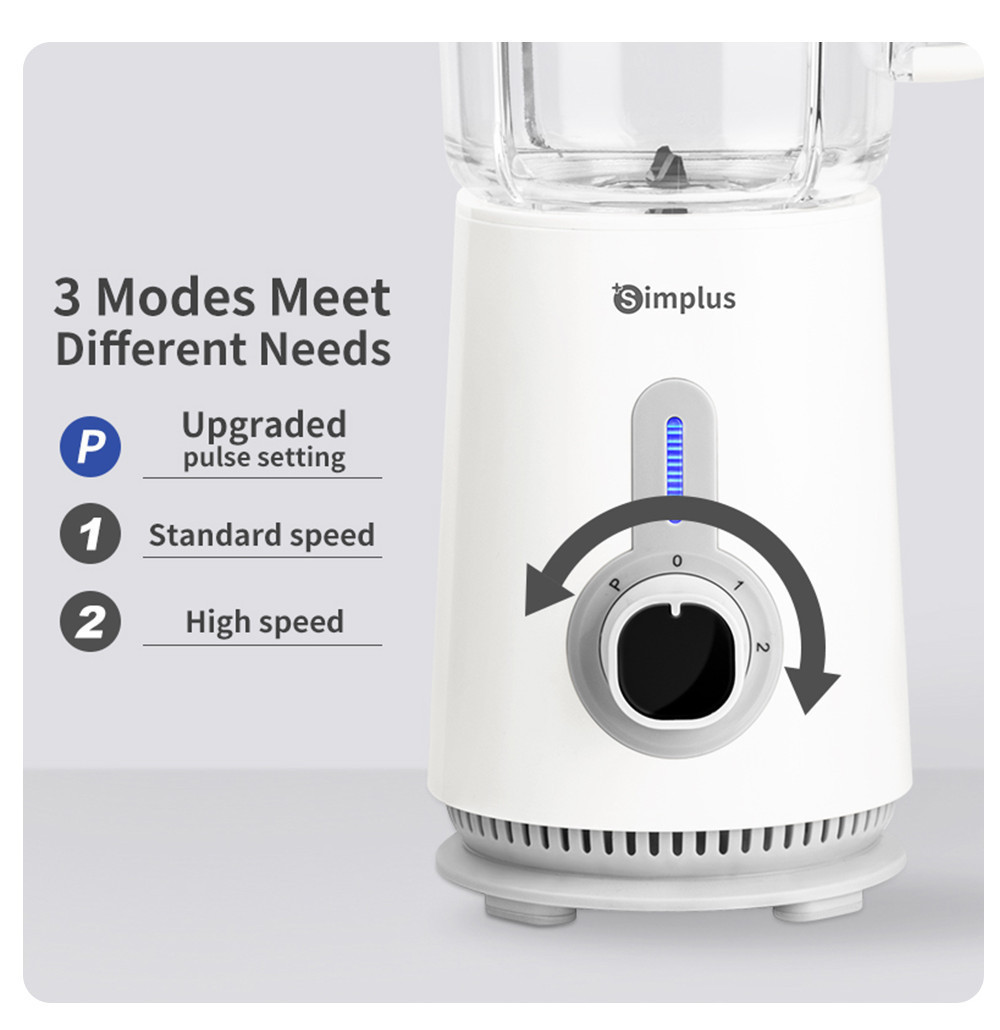 Simplus Blender Set 3-In-1 Food Processor Meat Ginder Garlic Peeler ...