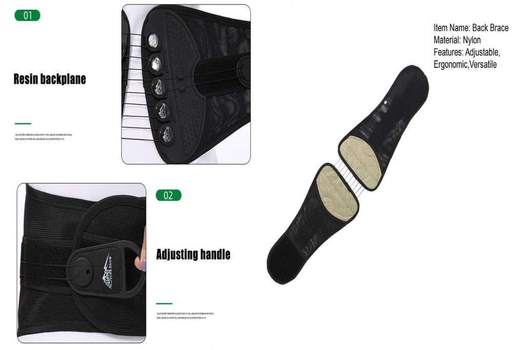 Back Brace with Pulley System Adjustable Tension Back Support ...