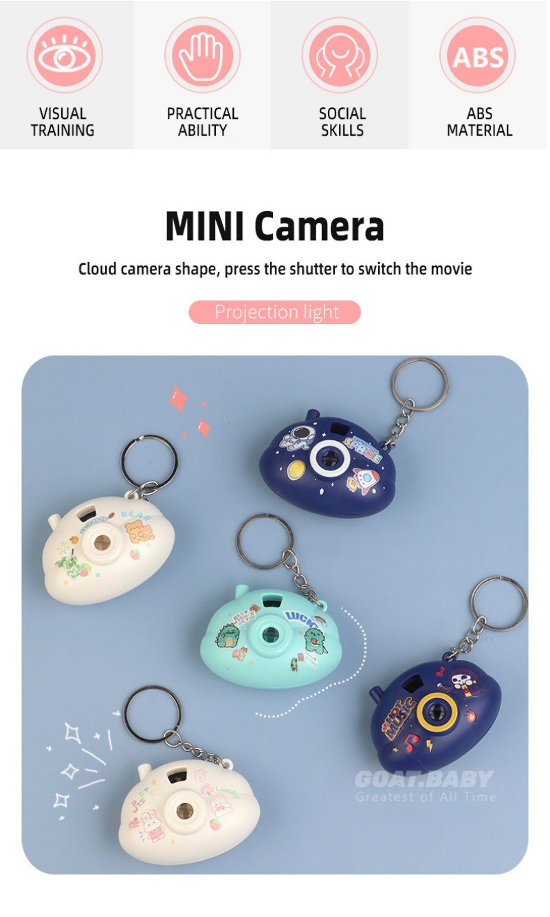 Mini Camera Projector Dinosaur Montessori Educational Toys for Kids ...
