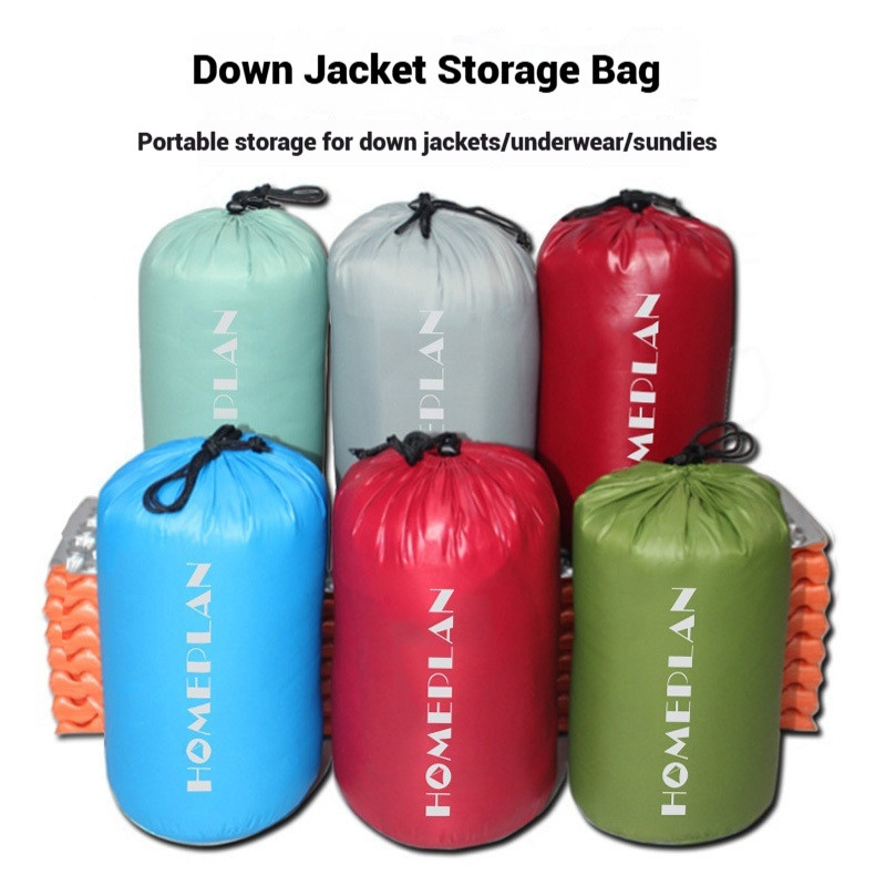 Fashion down jacket storage bag, travel artifact: underwear, skin ...