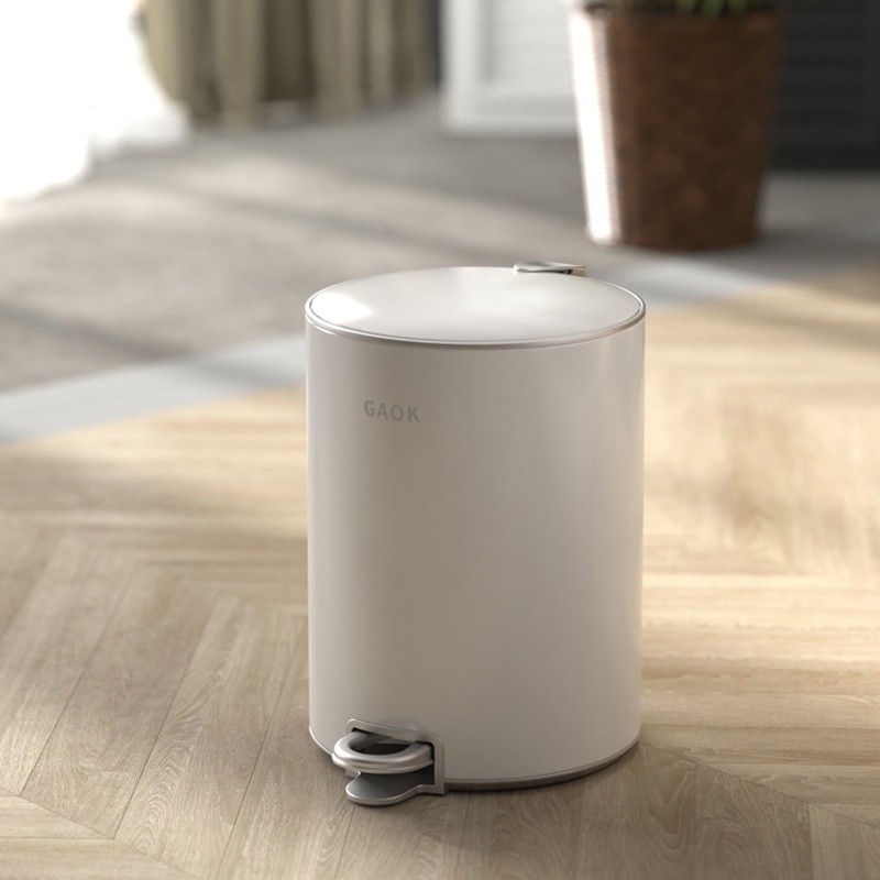 Bathroom Dustbin Foot Operated Dustbin With Lid Light Luxury Rubbish ...