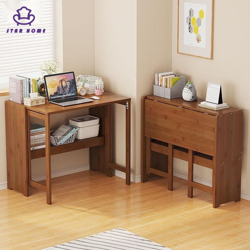 ST Foldable Dining Study Table Home Student Writing Computer Desk ...