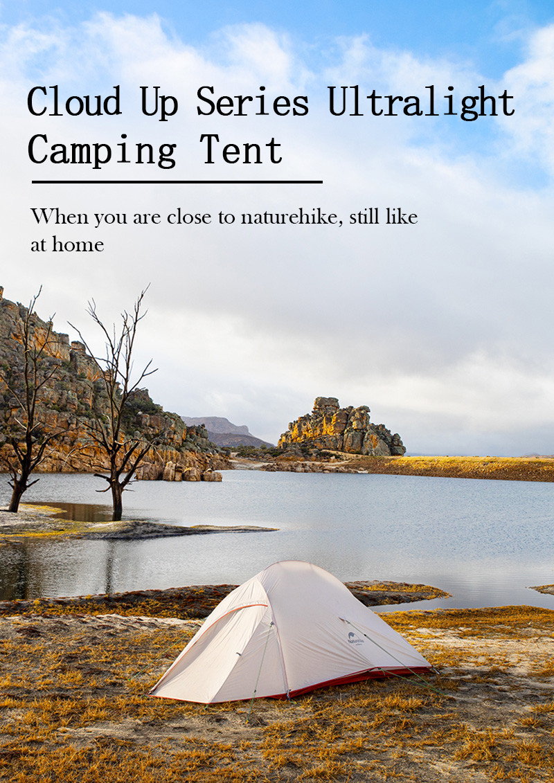 Naturehike Cloud Up Camping Tent 2 Person Free Standing Ultralight ...