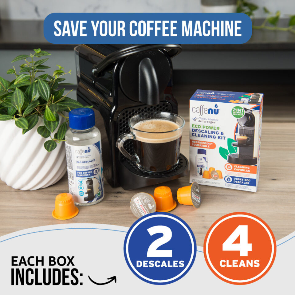 Caffenu Nespresso Machine Cleaning Kit – (4 Cleaning Capsules + 200ml ...