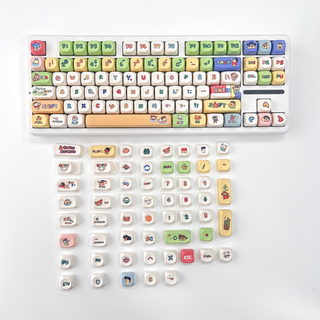 Crayon Shin-chan Keycap MOA Profile PBT Thermal Dye Sublimation Cute ...