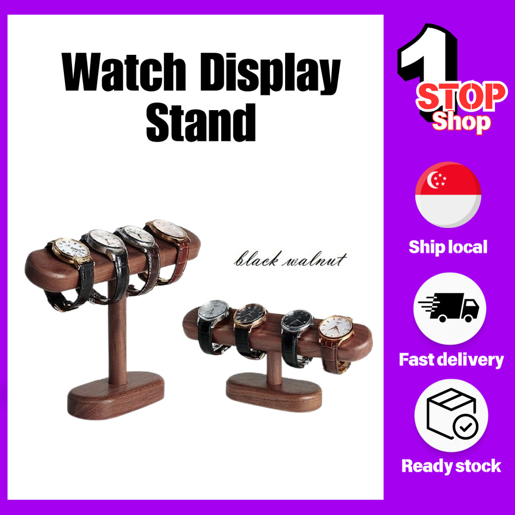 wooden watch display stand storage solid wood watch stand (watch stand ...