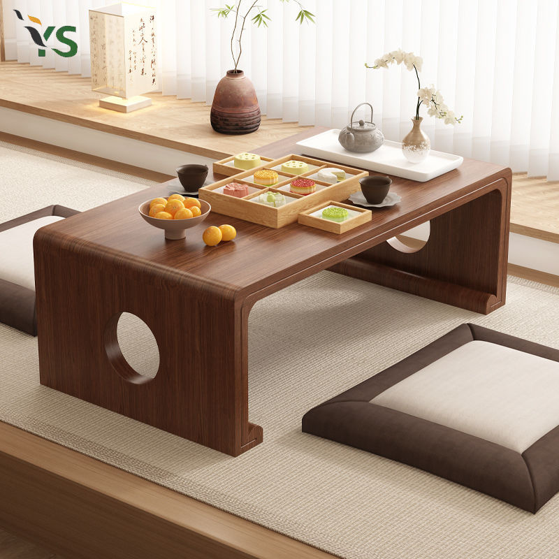 YS Coffee Table Japanese Tea Solid Wood Tatami Small Window Table ...