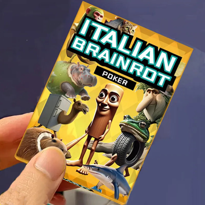 Italian Brainrot Playing Cards Classic Cards Table Game Tung Tung Tung ...