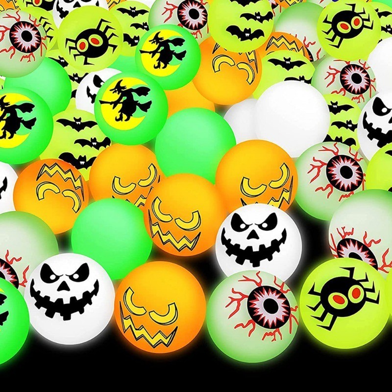 5/20PCS Halloween Glow in The Dark Eyeball Toys - Kids Gift Elastic ...