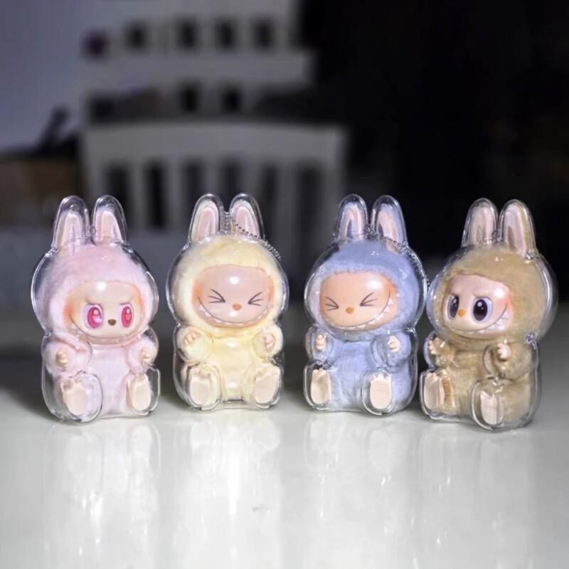 LABUBU Sitting Party Transparent Protective Shell Labubu V1 Display PVC ...