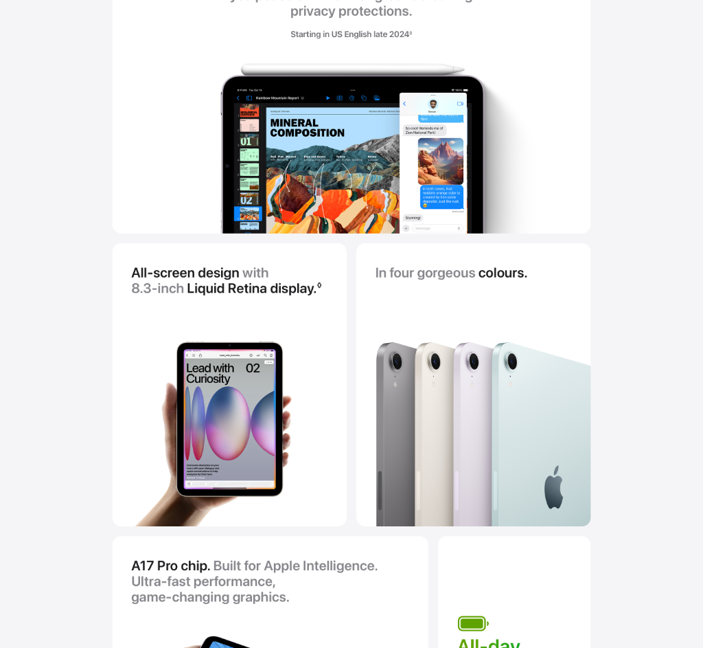 Apple iPad mini Wi-Fi (A17 Pro) | Shopee Singapore