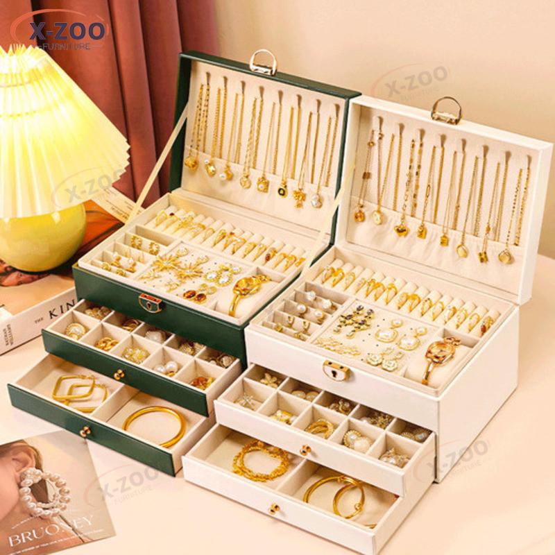 Jewelry Box Earrings Ear Studs Earring Organiser Exquisite Large ...