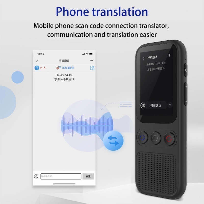 S80 Language AI Translator Device with 138 Languages Voice Translating ...