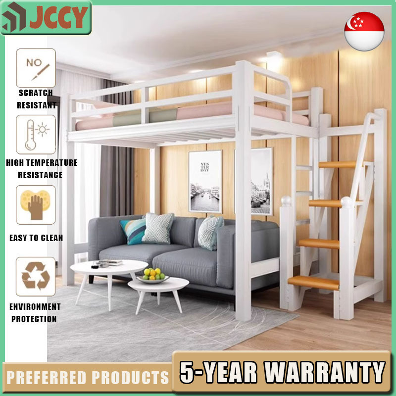JCCY Double-deck Bed with Double Upper Floor Lower Loft Multifunctional ...