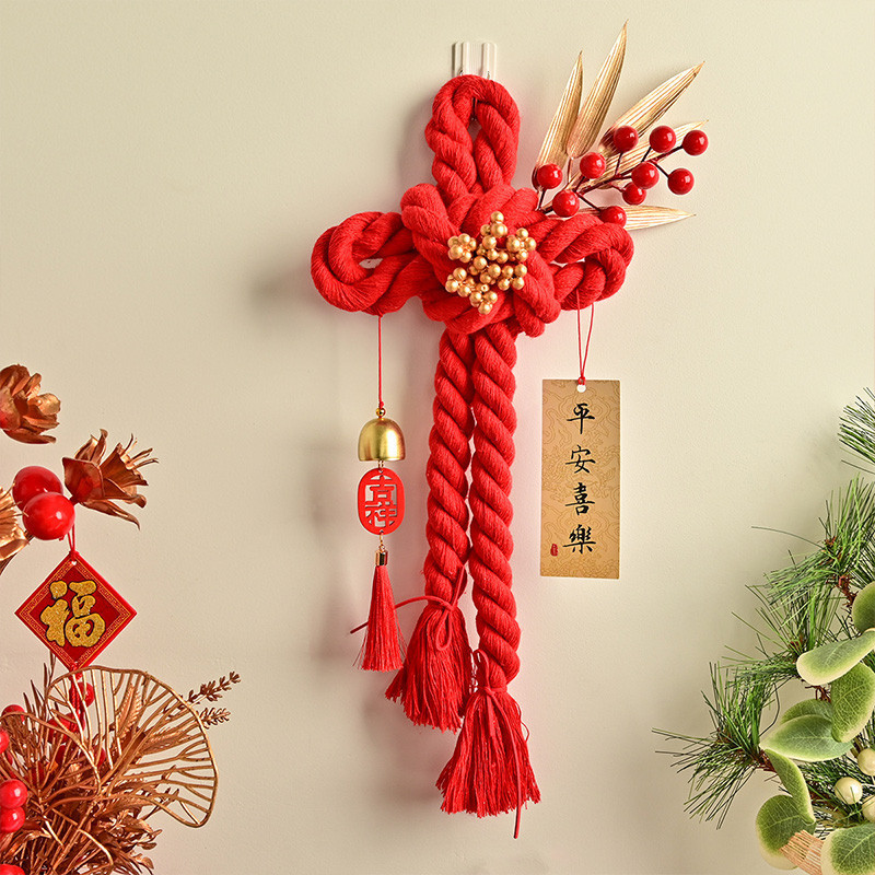 2025 New Year Chinese Knot Pendant Spring Festival Red Blessing ...