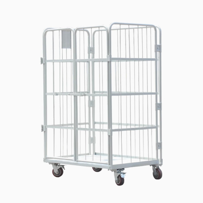Foldable Trolley Mobile Logistics Trolley Folding Push-pull Turnover ...