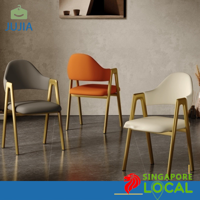 JUJIA Chair Nordic Light Dining Leisure Back Restaurant Chair | Shopee ...