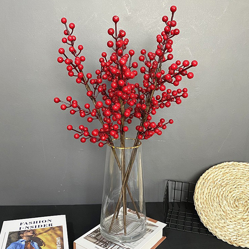 Simple Artificial Flowers Red Simulated Flower Living Room Decoration ...