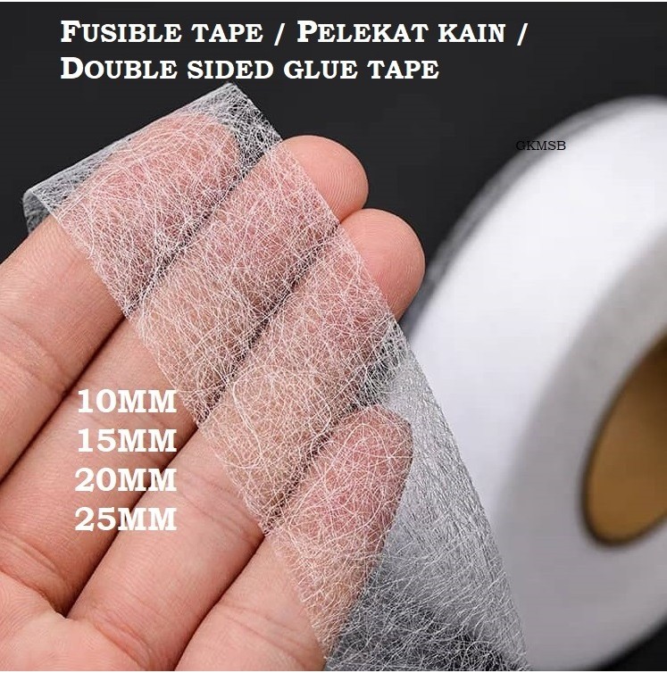 Fusible Tape 80M+/- / Double Sided Glue Tape/ Gam Lencana/Iron-On ...