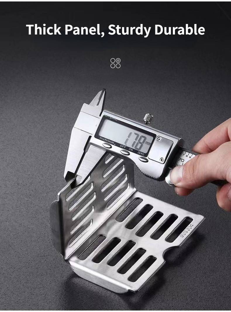 304 Stainless Steel Balcony Wall Corner Floor Drain L-shaped Side Drain ...