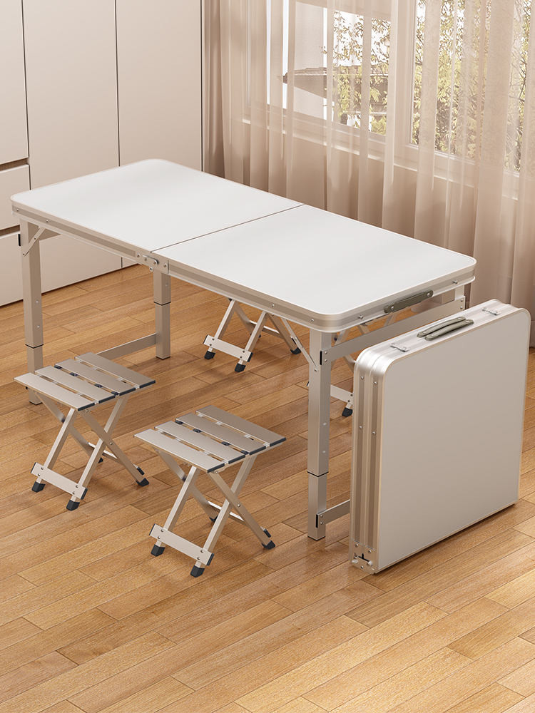 Folding Table Stall Folding Outdoor Portable Lifting Table Camping ...