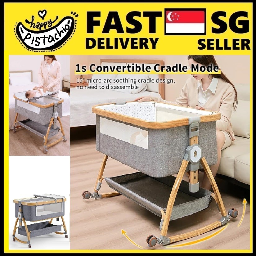baby portable bed cribs cradles beds (baby cot) | Shopee Singapore