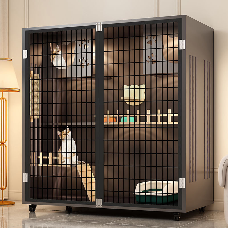 Cat Villa Cat Cage Household Indoor Super Large Free Space Cat House ...