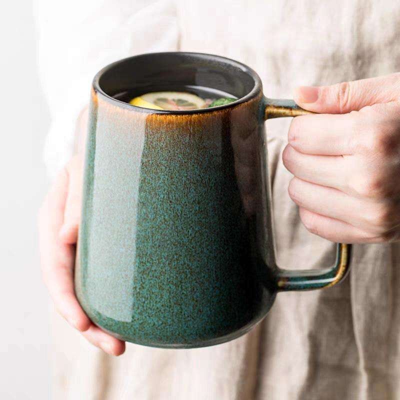 SHOT!! Large Capacity Mug 700ml Retro Ceramic Water Cup Big Belly Cup ...