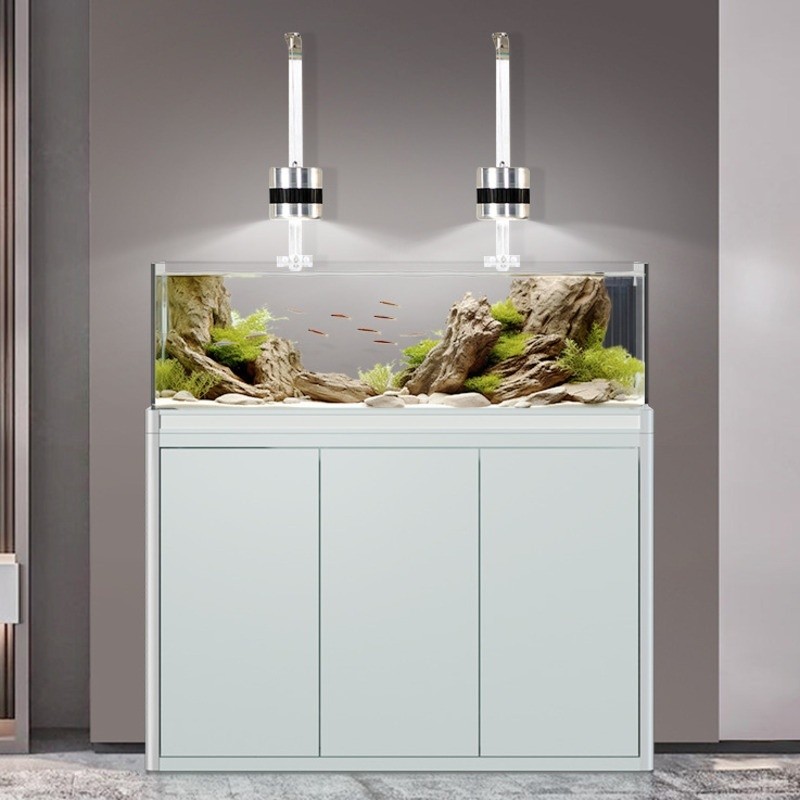 Panoramic Fish Tank Silent Aquarium Borderless Aquarium Tank Alloy ...