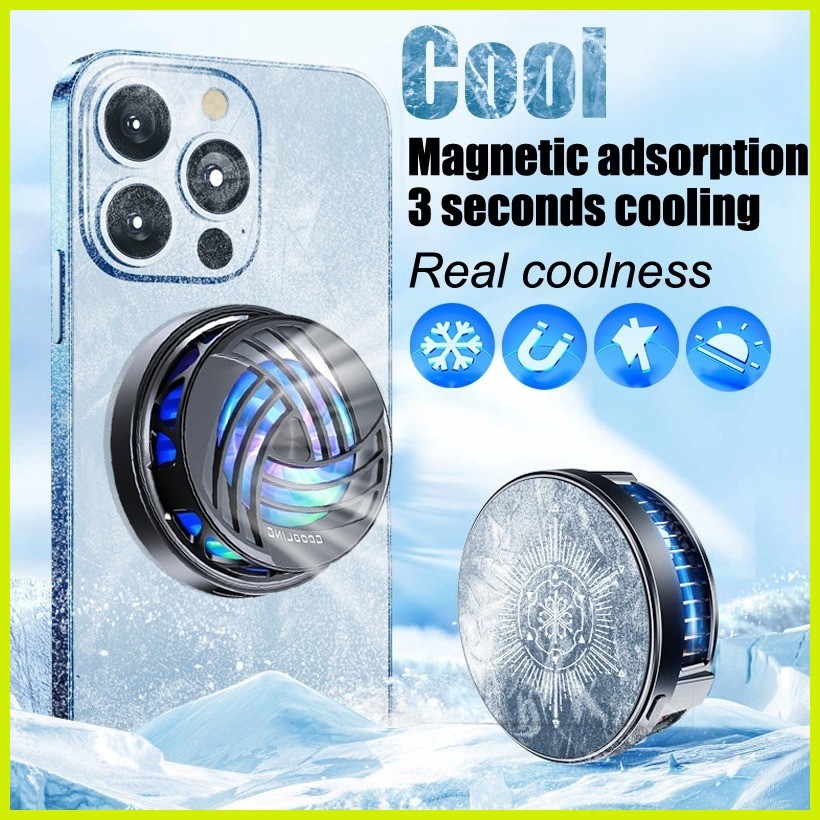 GOOJODOQ Magnetic Portable Cooler Fan Radiator Cooling Pad for iPad ...
