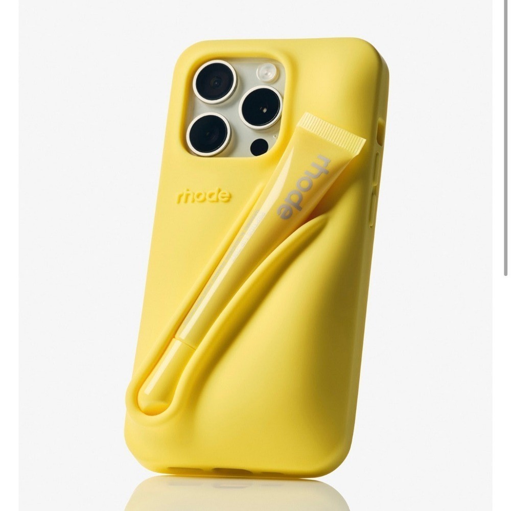 Fashion Yellow With Lip Glaze Rhode Lipstick Phone Case With Box For ...