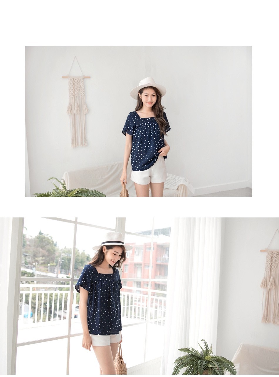 Weekend X Ob Design Casual Cute Women Clothes Hearts Print Loose ...