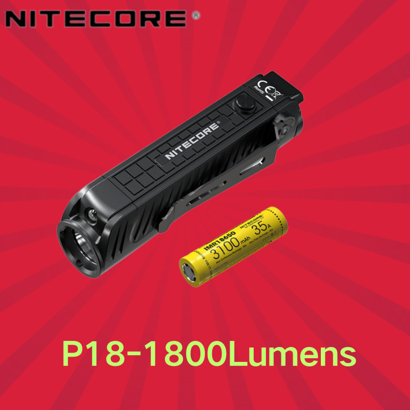 NITECORE Tactical Flashlight P18 1800Lumens Utilizes a CREE XHP35 HD ...