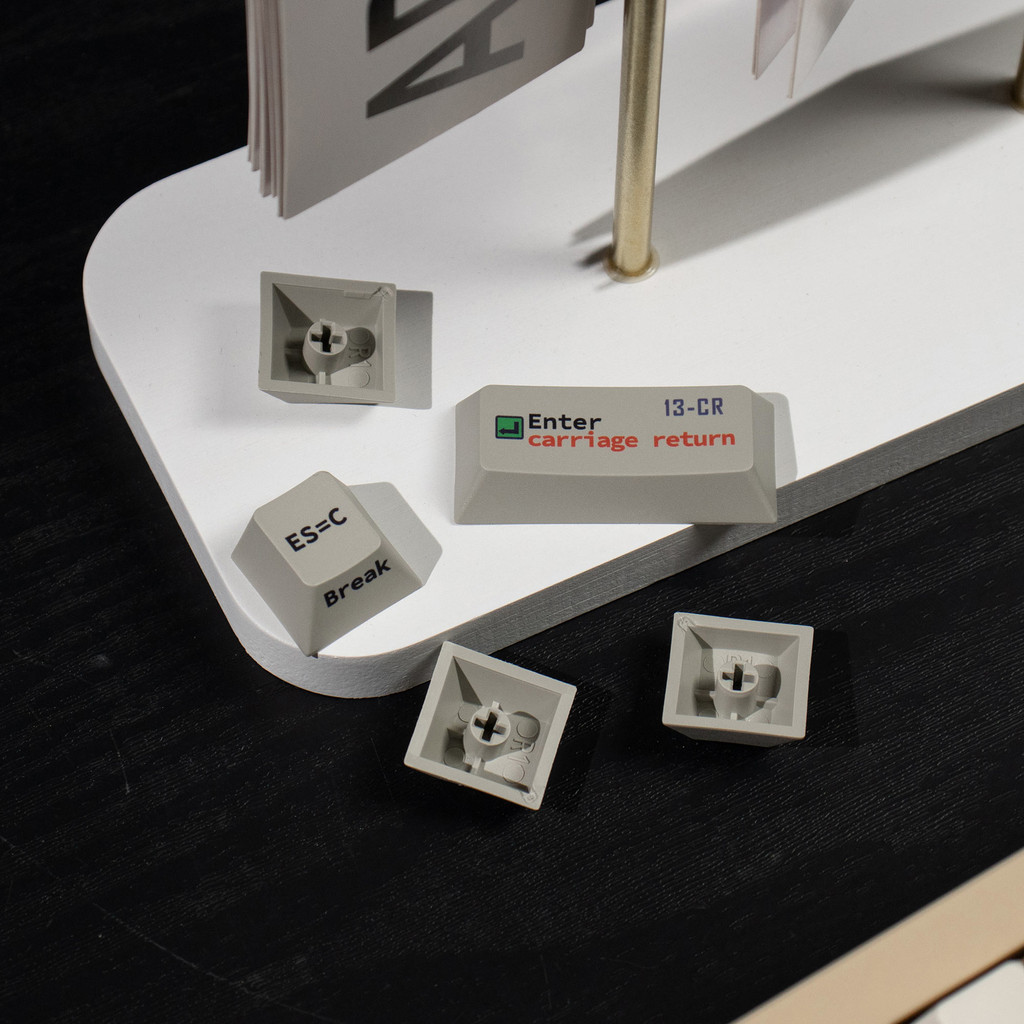 Retro Keycaps C64 White Gray PBT Thickness 1.7mm cherry Profile Keycaps ...