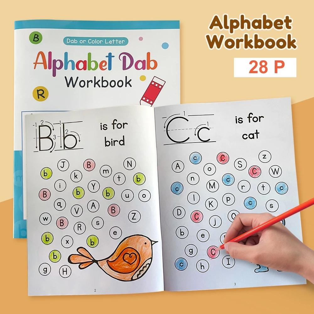 28 Pages Preschool Early Education Learning Alphabet Tracing Workbook ...