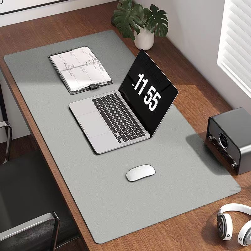Large Leather Mousepad Keyboard Mat Anti-slip Suede Smooth Mouse Pad ...