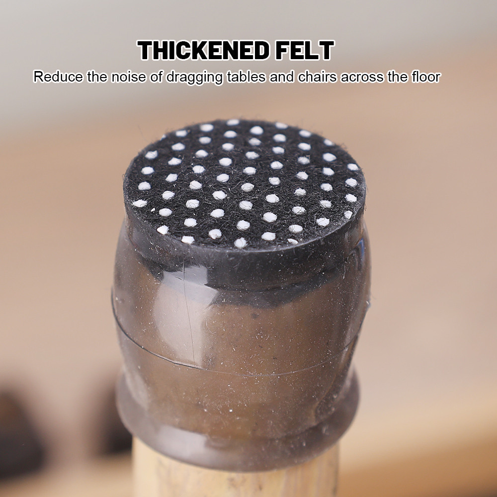 4/8 Pcs Transparent Table Chair Leg Protectors Caps - Round Square ...