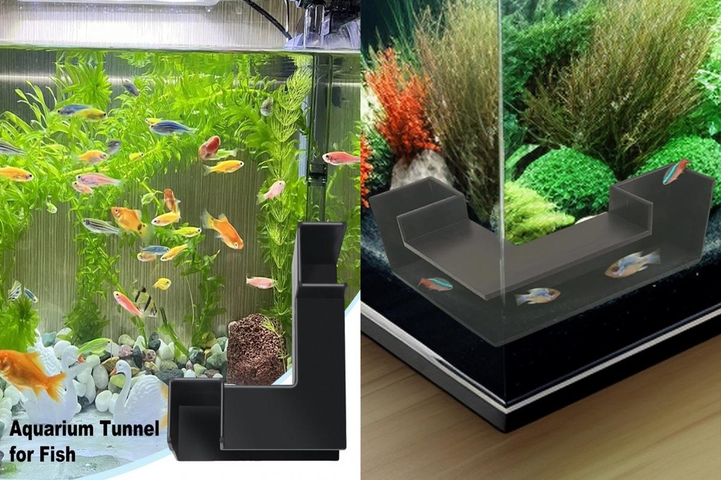 RAN Enchanting Aquarium Tunnels Low Profile Aquarium Decor Natural ...