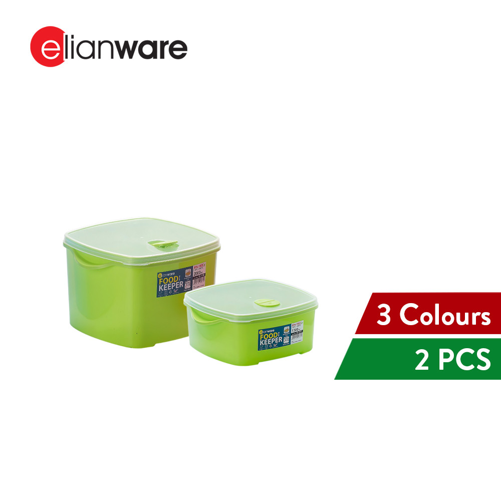 Elianware BPA Free Rectangular Special Food Keeper Set Microwavable ...