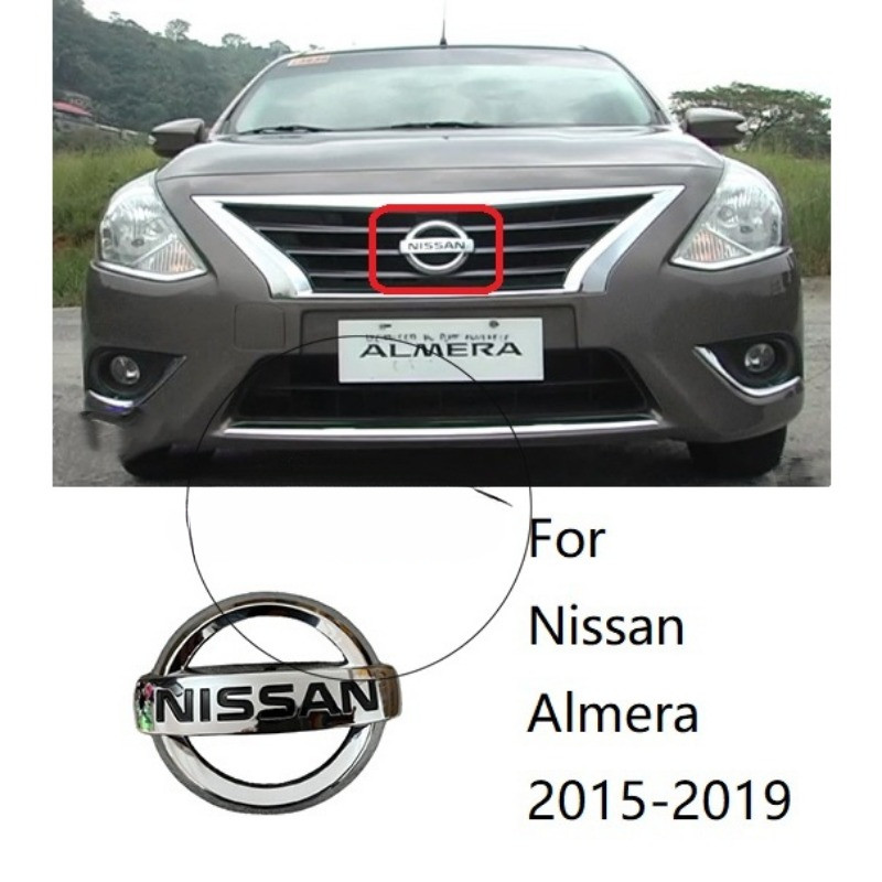 XM quality front bumper grill logo For nissan Almera 2015 2016 2017 ...