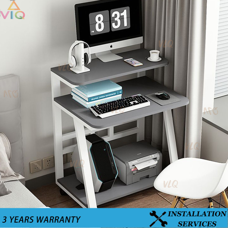 LQ Computer Table Portable Double-layer Multi-layer Desk Game Simple ...