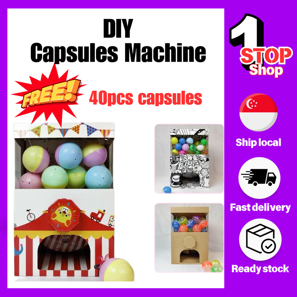 Claw Machine Vending Machine Capsules Toys (DIY boxes) | Shopee Singapore