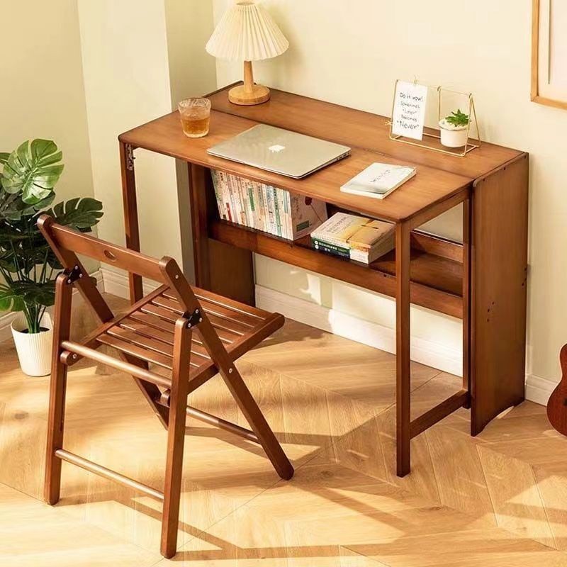 DAXINSI Solid Wood Folding Table Narrow Tables To Study Desk Dining Table Living Room Side Table ...