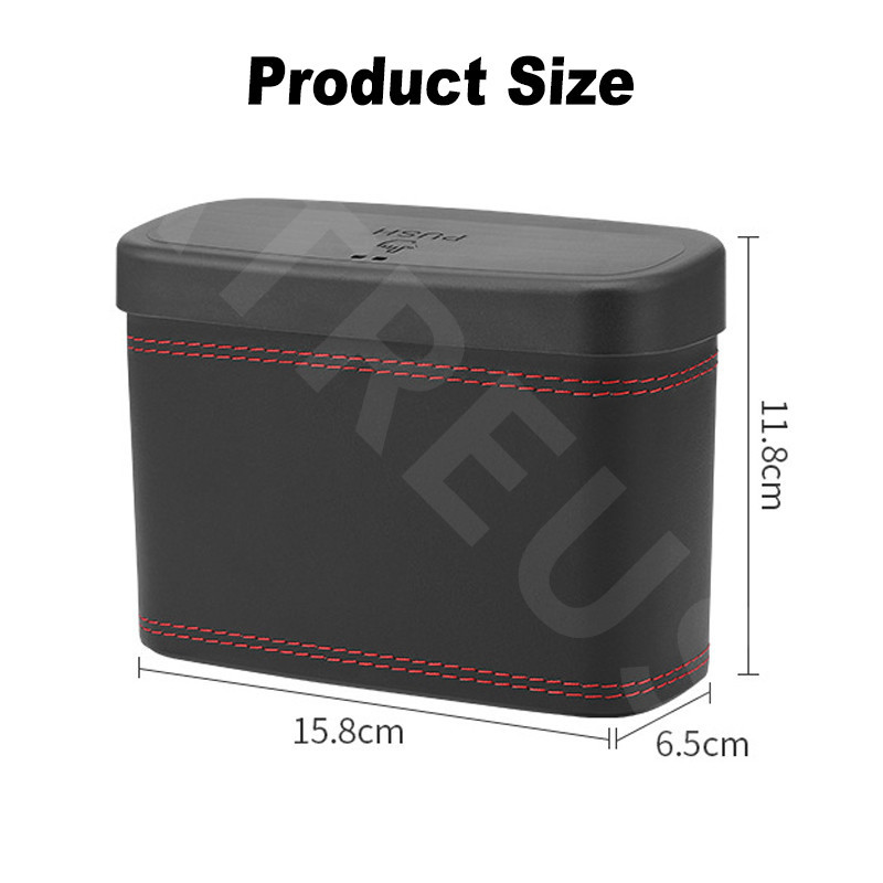 BMW M Multifunction Car Trash Can Garbage Dustbin Organizer Leather ...