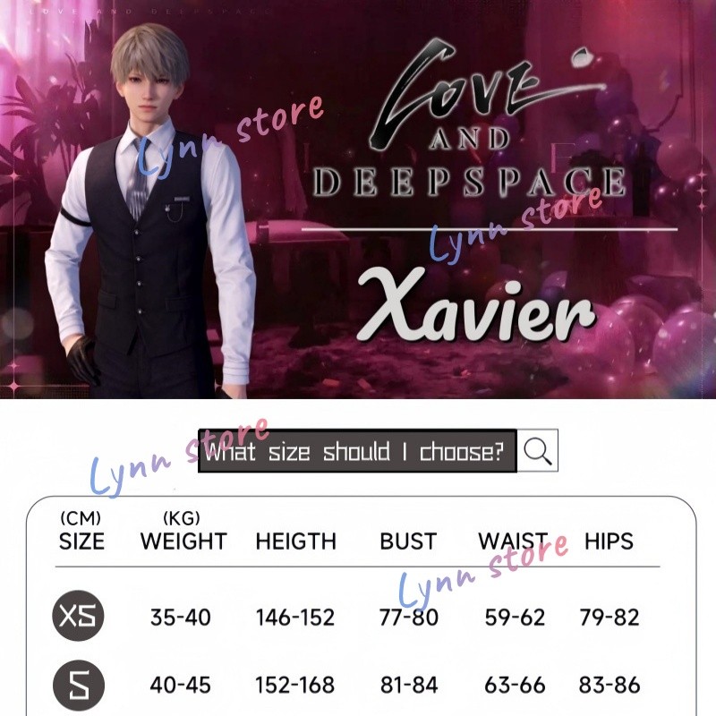 Cosplay Xavier Bunny Ears Uniforms Suit Costume LOVE AND DEEPSPACE ...